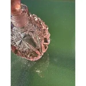 Unique Vintage | Accents | 2 Vintage Art Deco Czech Glass Pink Perfume ...